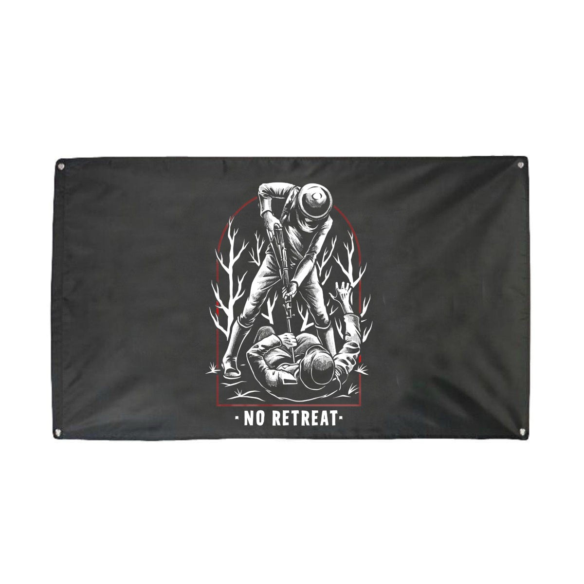 No Retreat Banner – Savage Tacticians