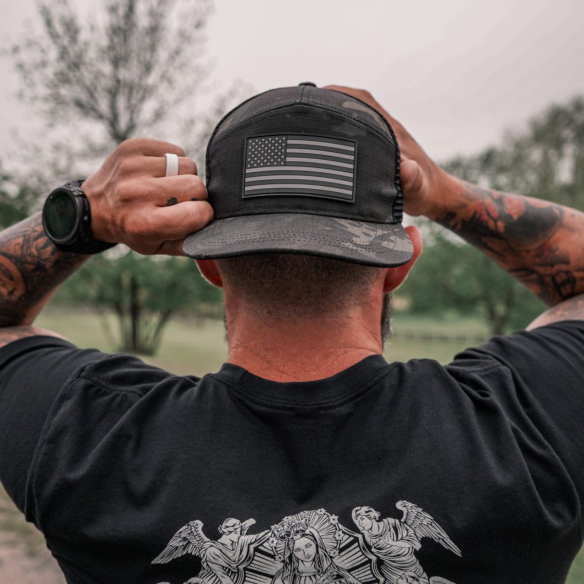 STMC® Black Ripstop Flag Hat – Savage Tacticians