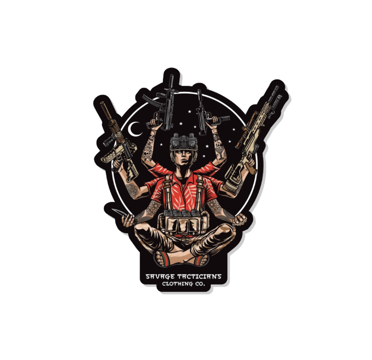 One Mind, Any Weapon Sticker – Savage Tacticians